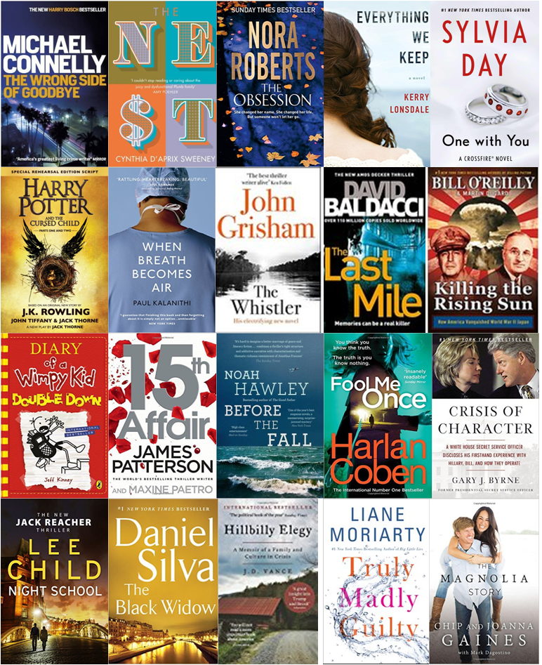 The best-selling books of 2016 – nothing in the rulebook